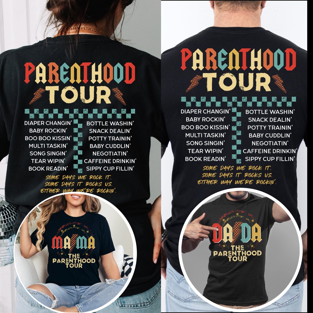Parenthood Tour Shirts, First Time Mom and Dad T-shirts, First Baby ...