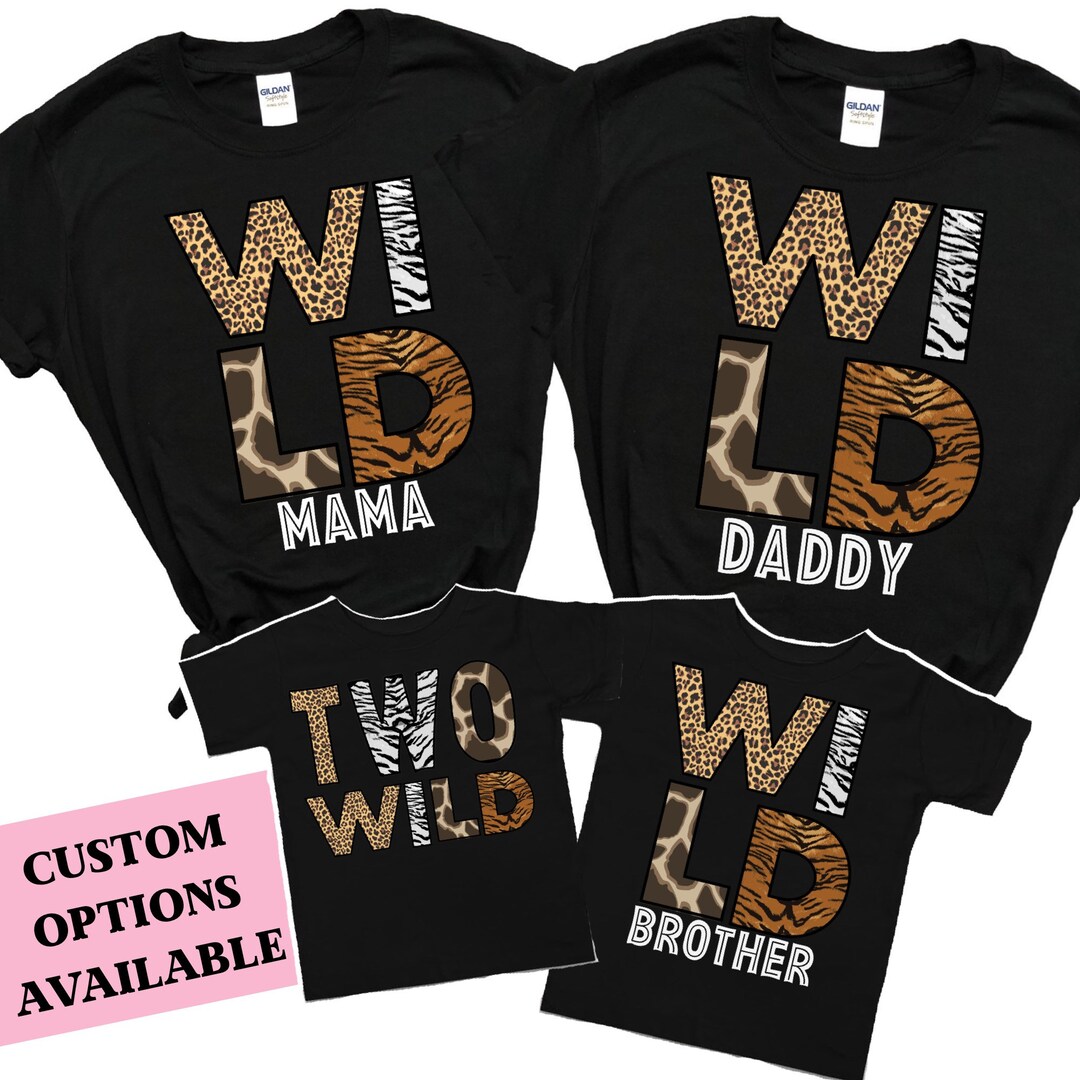 Wild Mama, Two Wild Birthday Shirt, 2nd Birthday Shirt, Family Two Wild ...