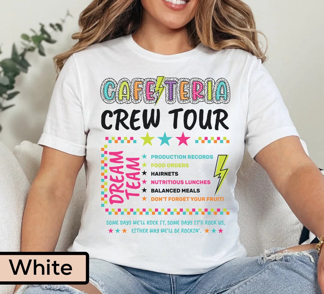 Cafeteria Crew Tour Shirts, Matching School Lunch Squad Shirt, Lunch ...