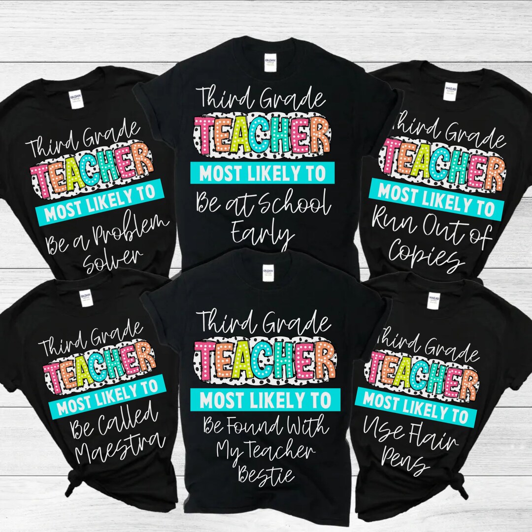 3rd Grade Teacher Shirt, Back to School Shirt, Third Grade Teacher ...