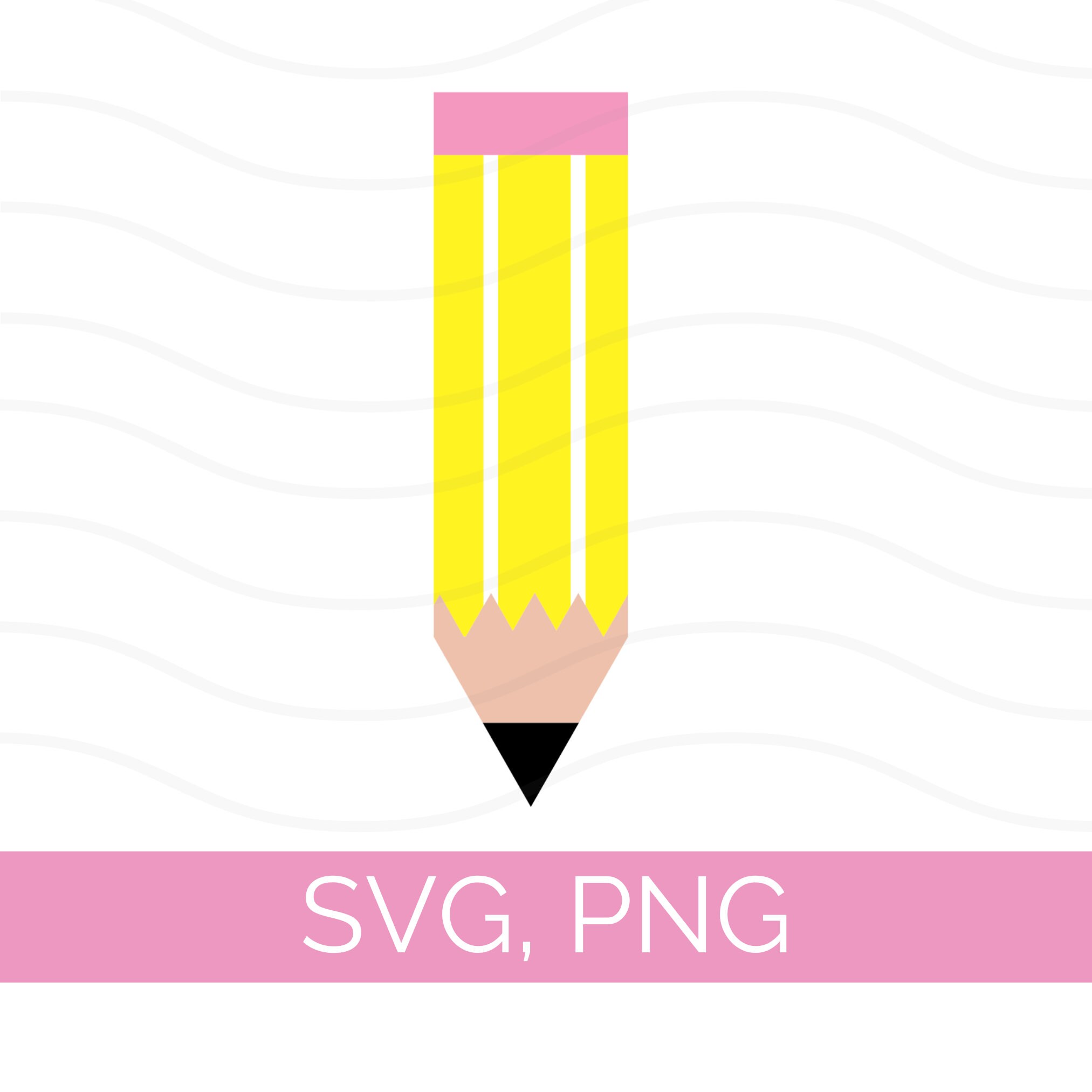 Pencil SVG, PNG - Etsy
