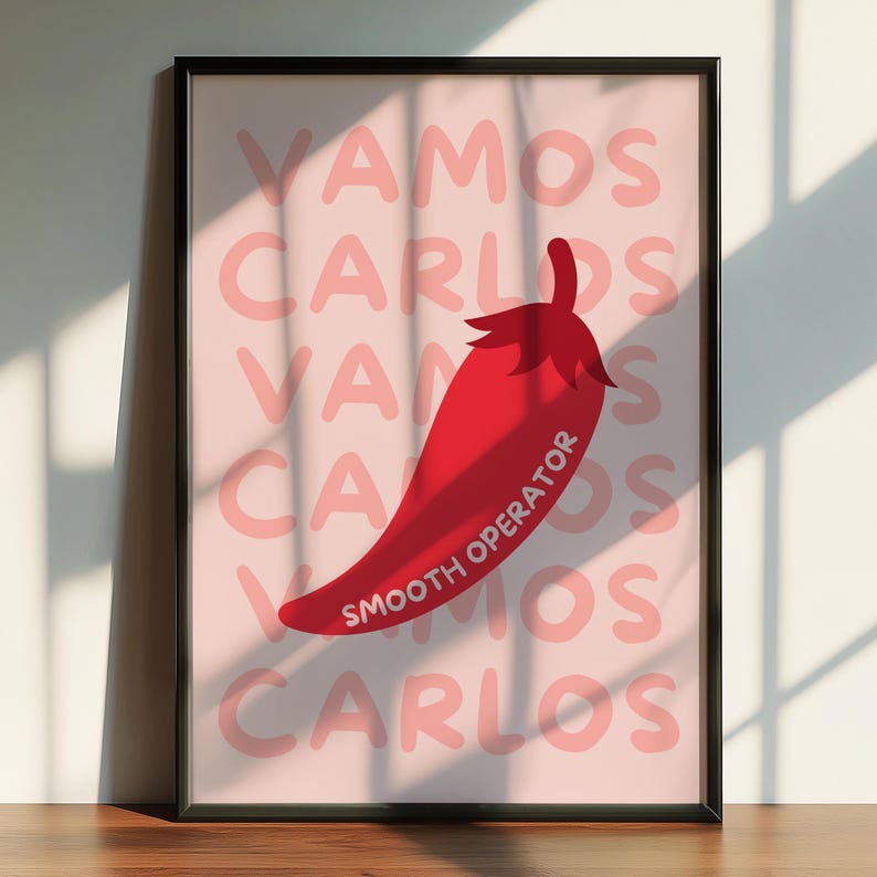 Sainz Chili Poster, Racing Inspired Wall Art (digital Download) - Etsy