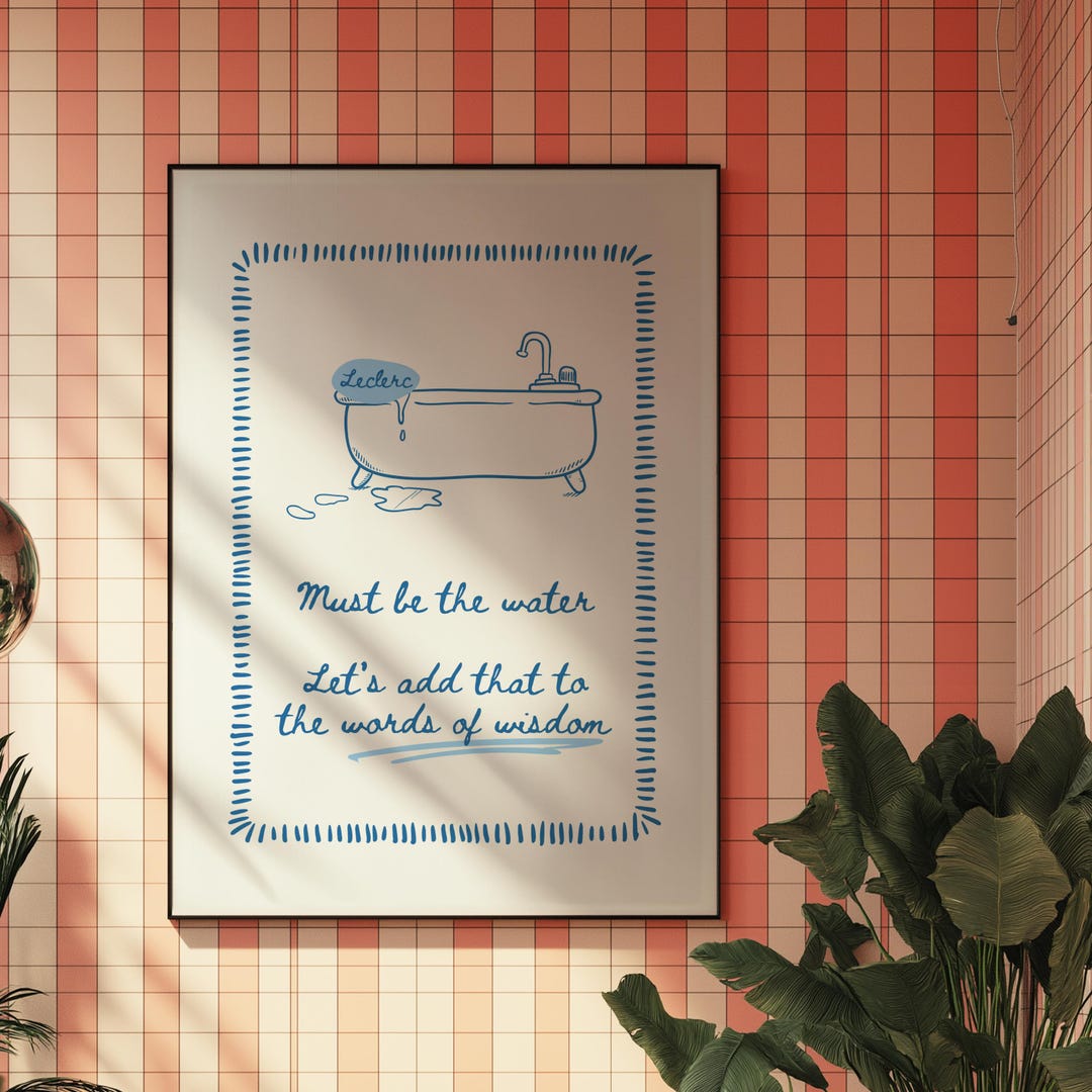 Leclerc Quote Poster, Funny Racing Wall Art, Digital Download ...