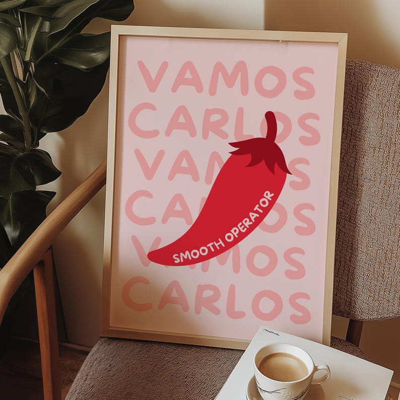 Sainz Chili Poster, Racing Inspired Wall Art (digital Download) - Etsy