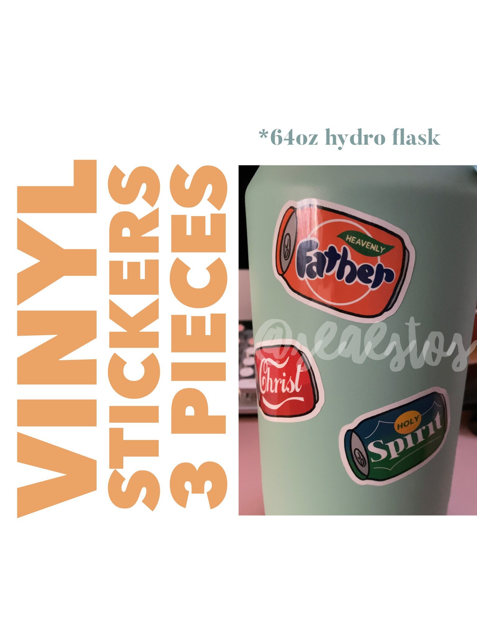3pc Vinyl Stickers eternally Refreshing christian Soda - Etsy