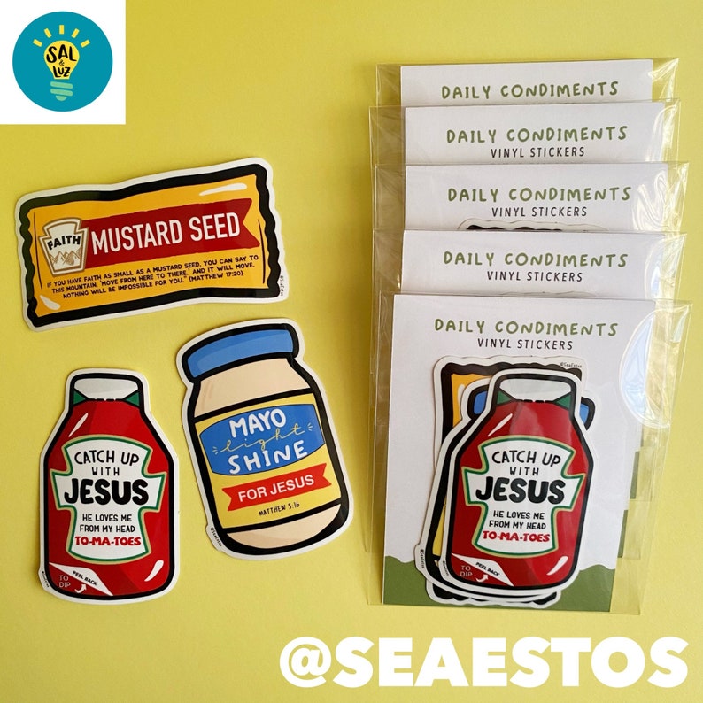 Catch up With Jesus, Mayo Light Shine, Mustard Seed - Funny & Cute ...