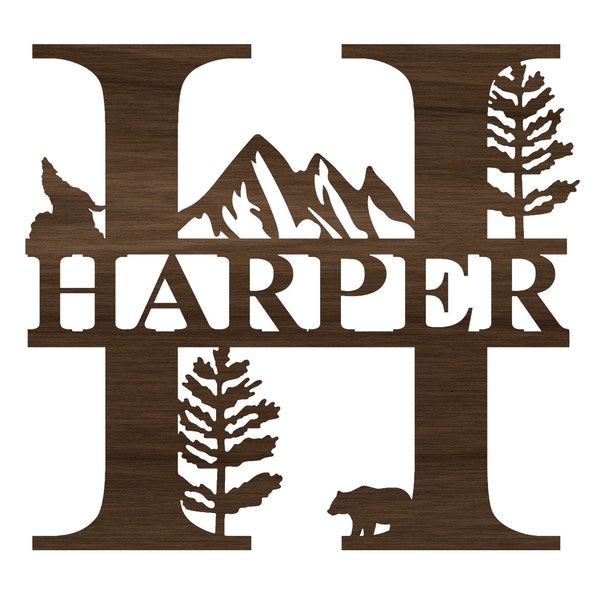 Custom Wood Monogram - Etsy