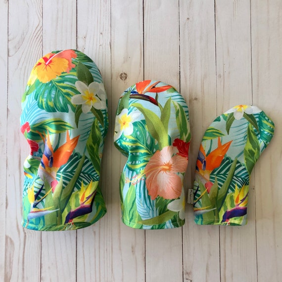 Tropical Golf Headcovers Golf Gifts Golf Accessories - Etsy
