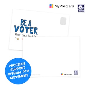 Postcards to Voters - Be a Voter - Your Voice Matters - Etsy