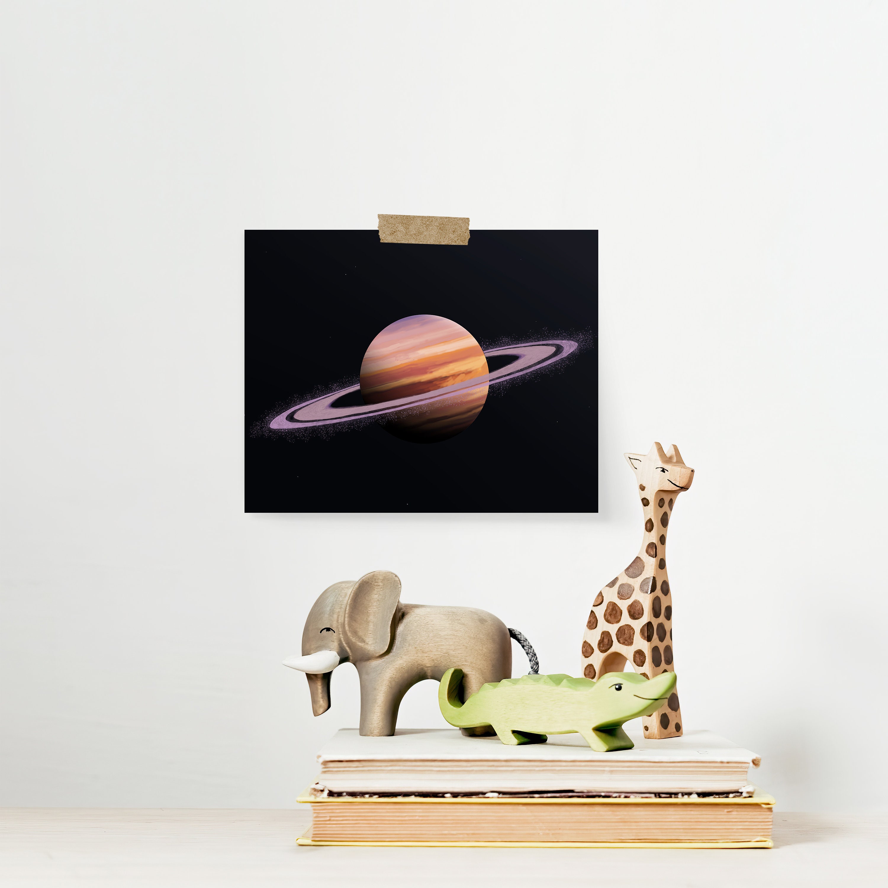 Saturn Print | Planet Illustration | Solar System Digital Download ...