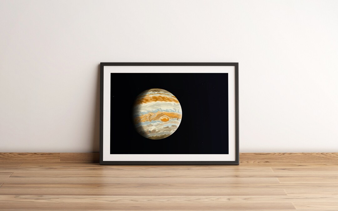 Jupiter Print | Planet Illustration | Solar System Digital Download ...