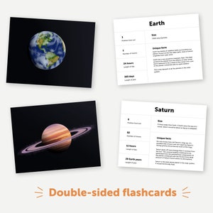 Planet Flashcards | Solar System Info Cards | Astronomy Educational ...
