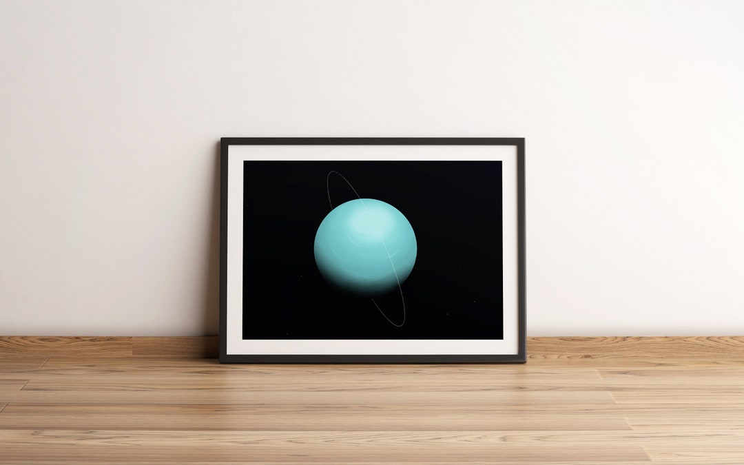 Uranus Print | Planet Illustration | Solar System Digital Download ...