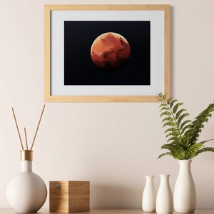 Mars Print | Planet Illustration | Solar System Digital Download ...