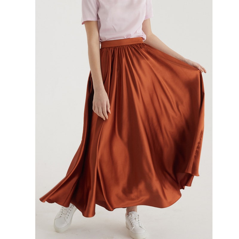 Silk Circle Skirt - Etsy