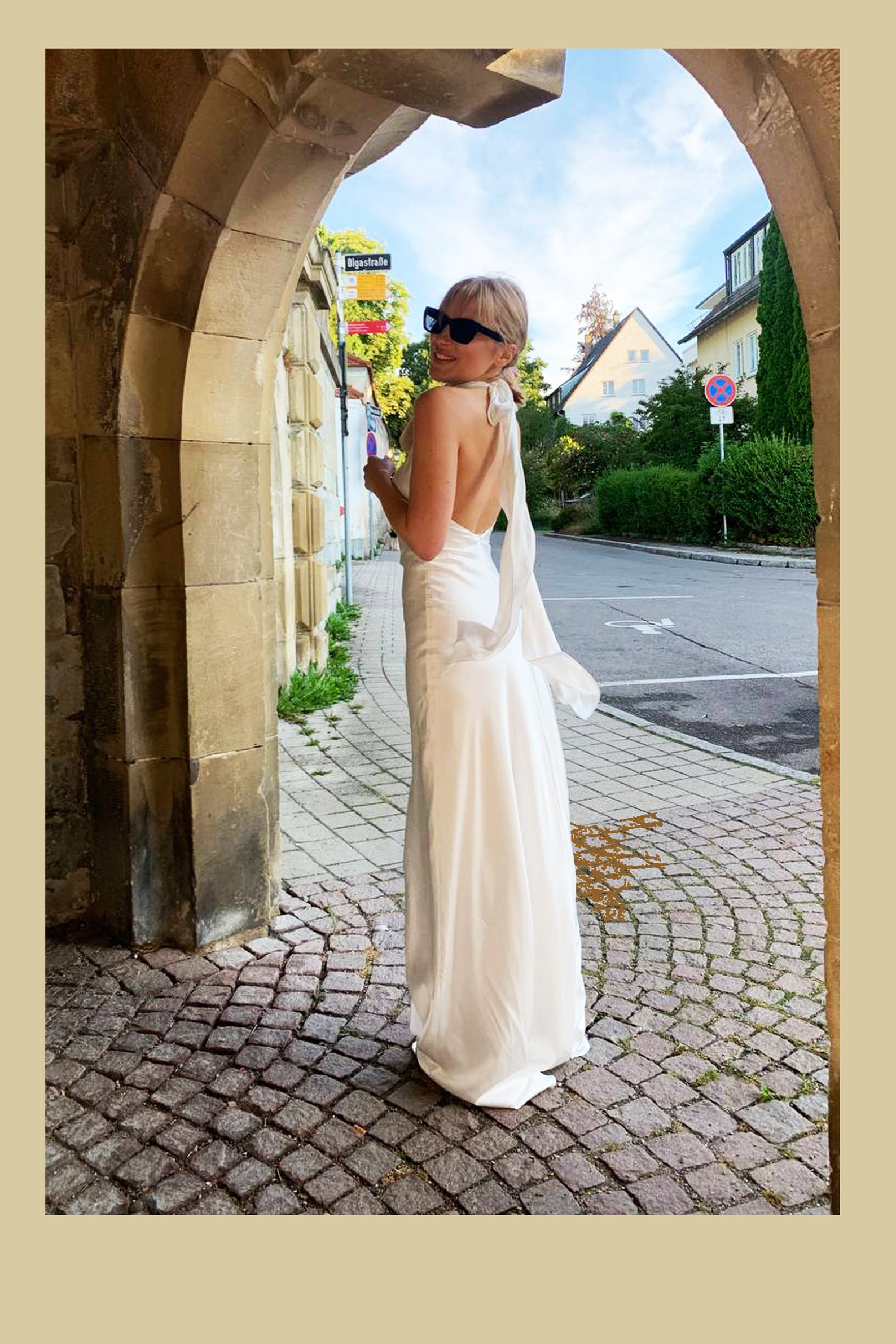 Bridle Backless Ivory Beach Slip Dress. Halter Top Backless - Etsy