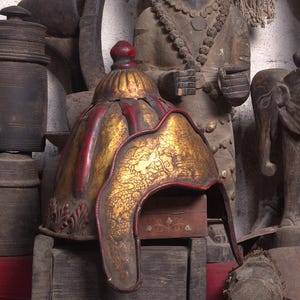 Rare Century Old Antique Buddhist Monk Cap: Sacred Artifact From A ...