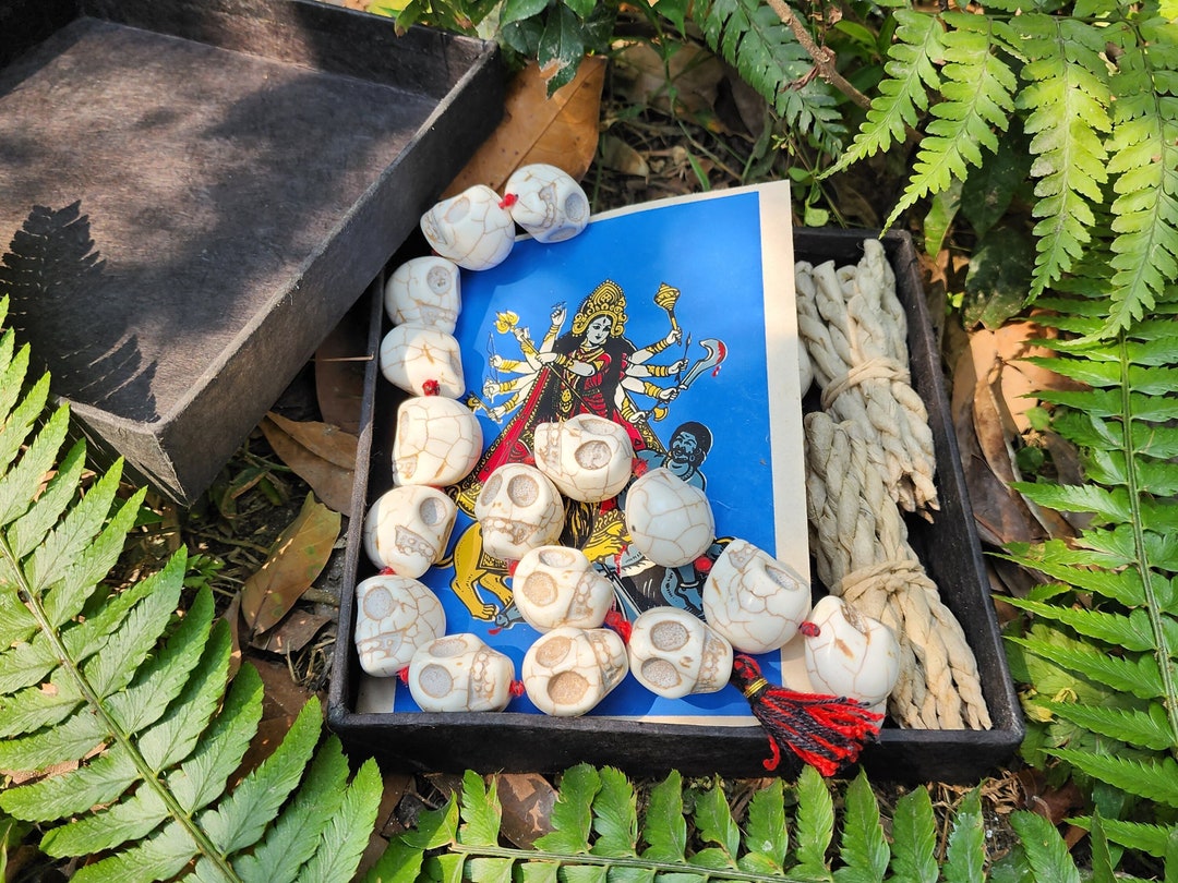 Sacred Kali Mala Necklace 16mm Prosperity & Creativity With Natural ...