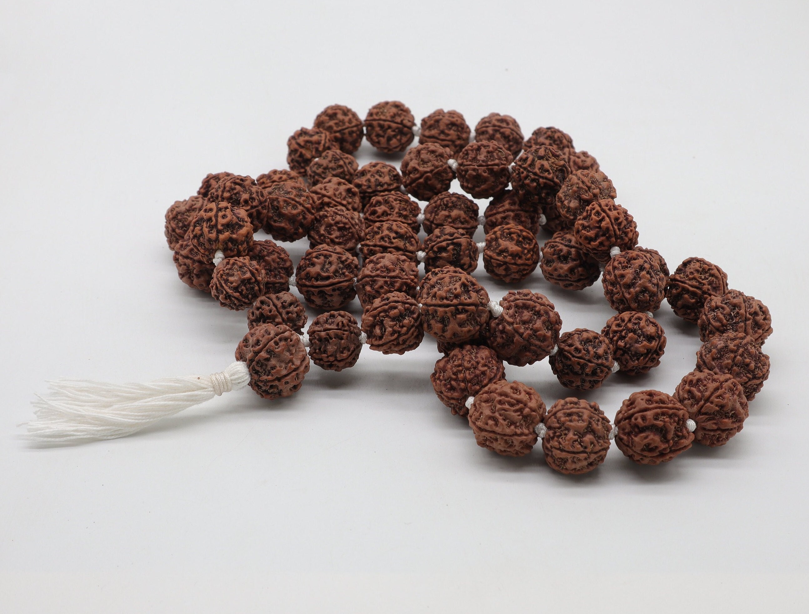 Genuine Himalayan Rudraksha Mala: 54/108 Prayer Beads Rosary - Etsy