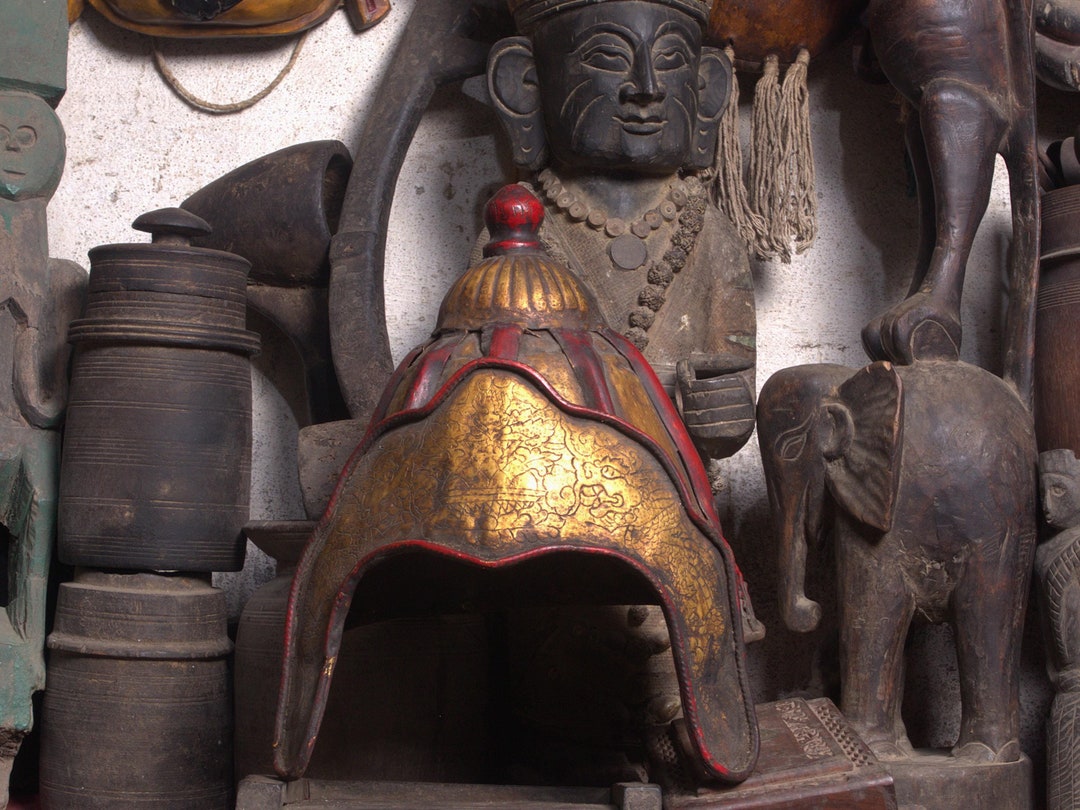 Rare Century Old Antique Buddhist Monk Cap: Sacred Artifact From A ...