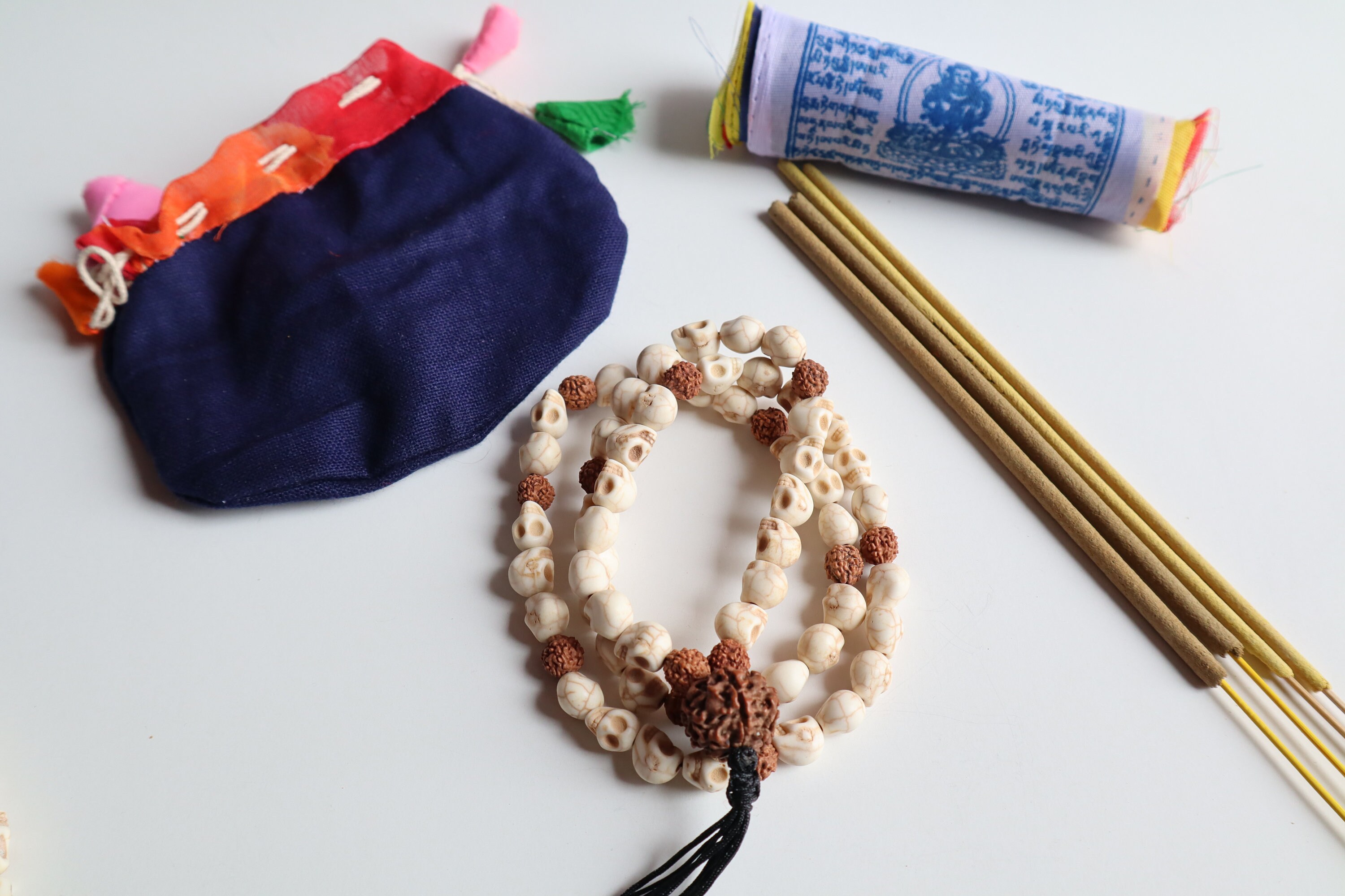 Om Kali Necklace, Shiva Kali Mala, Protection Yantra Mala, Kali Skull ...