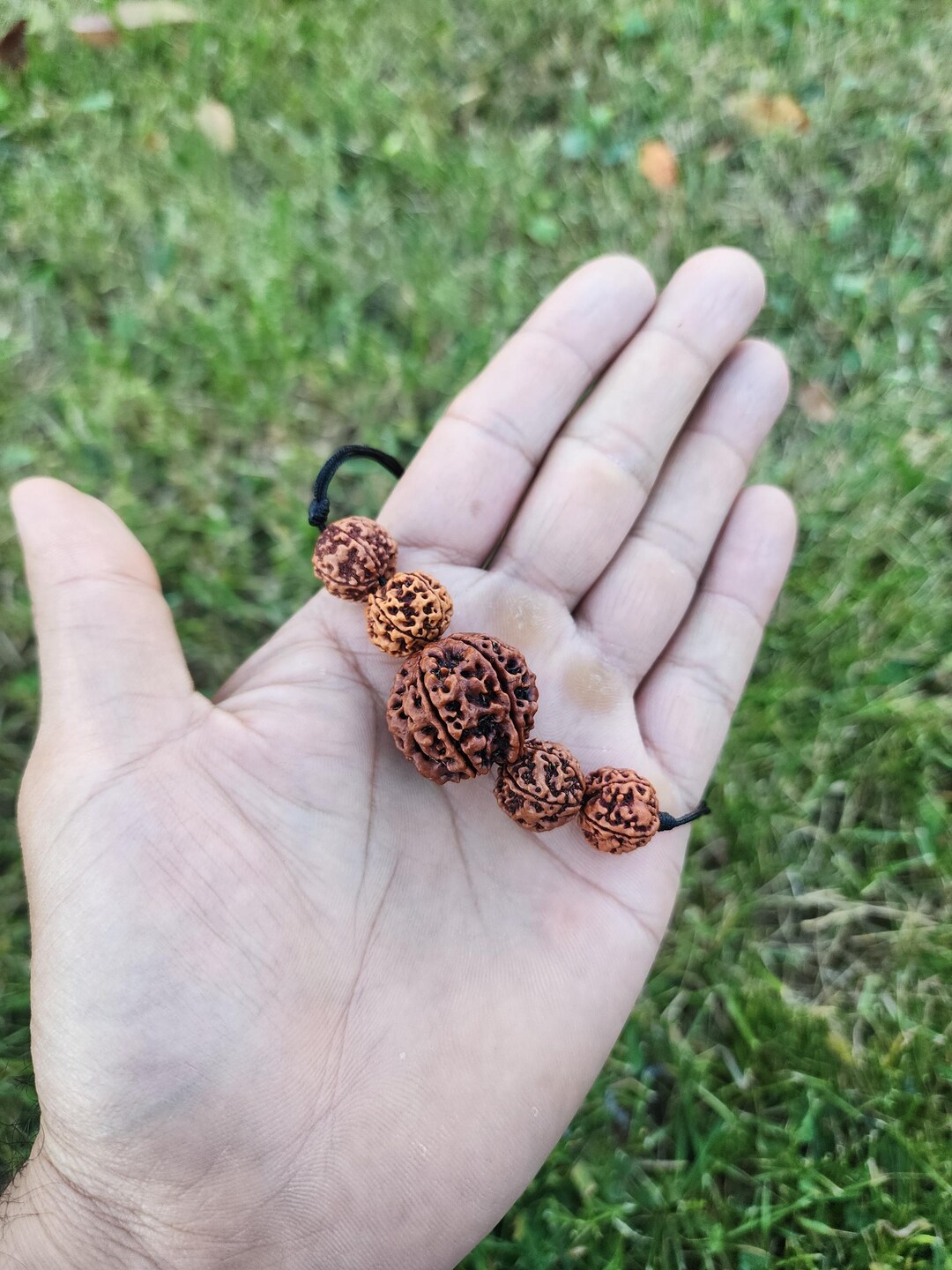 Large 5 Mukhi Nepalese Rudraksha Mala – Adjustable Om Shiva Beads - Etsy