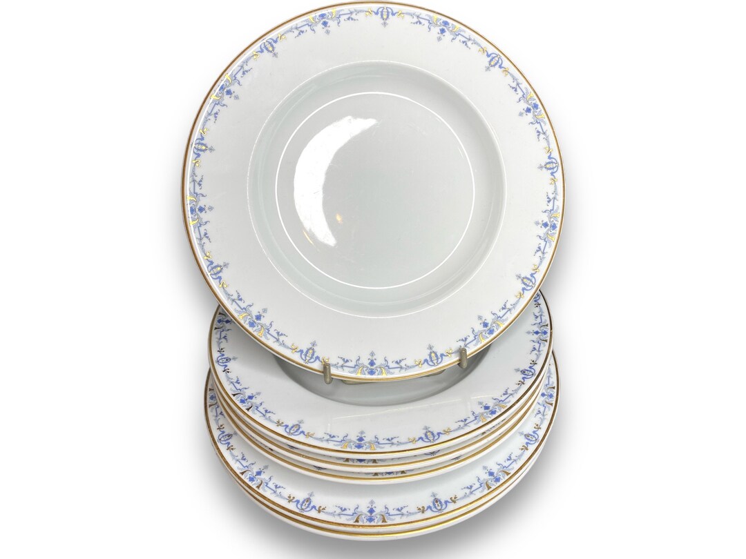 6 Authentic Plates From the Ritz Paris Hotel, Vintage French Porcelain ...
