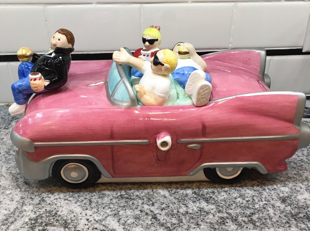 Lotus Chubbies 50s Pink Cadillac Cookie Jar - Etsy