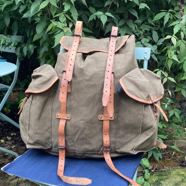 Canvas Rucksack - Etsy