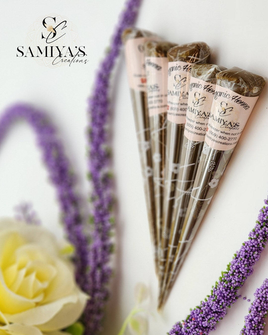 Fresh Organic Henna Cones 5 Cone 20g Each Cone With 0.45mm Pin - Etsy