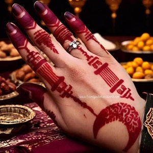 EID Henna Stencil - Etsy