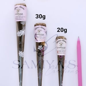 Natural Fresh Organic Henna Cone (20g) With 0.45mm Pin *recommended ...