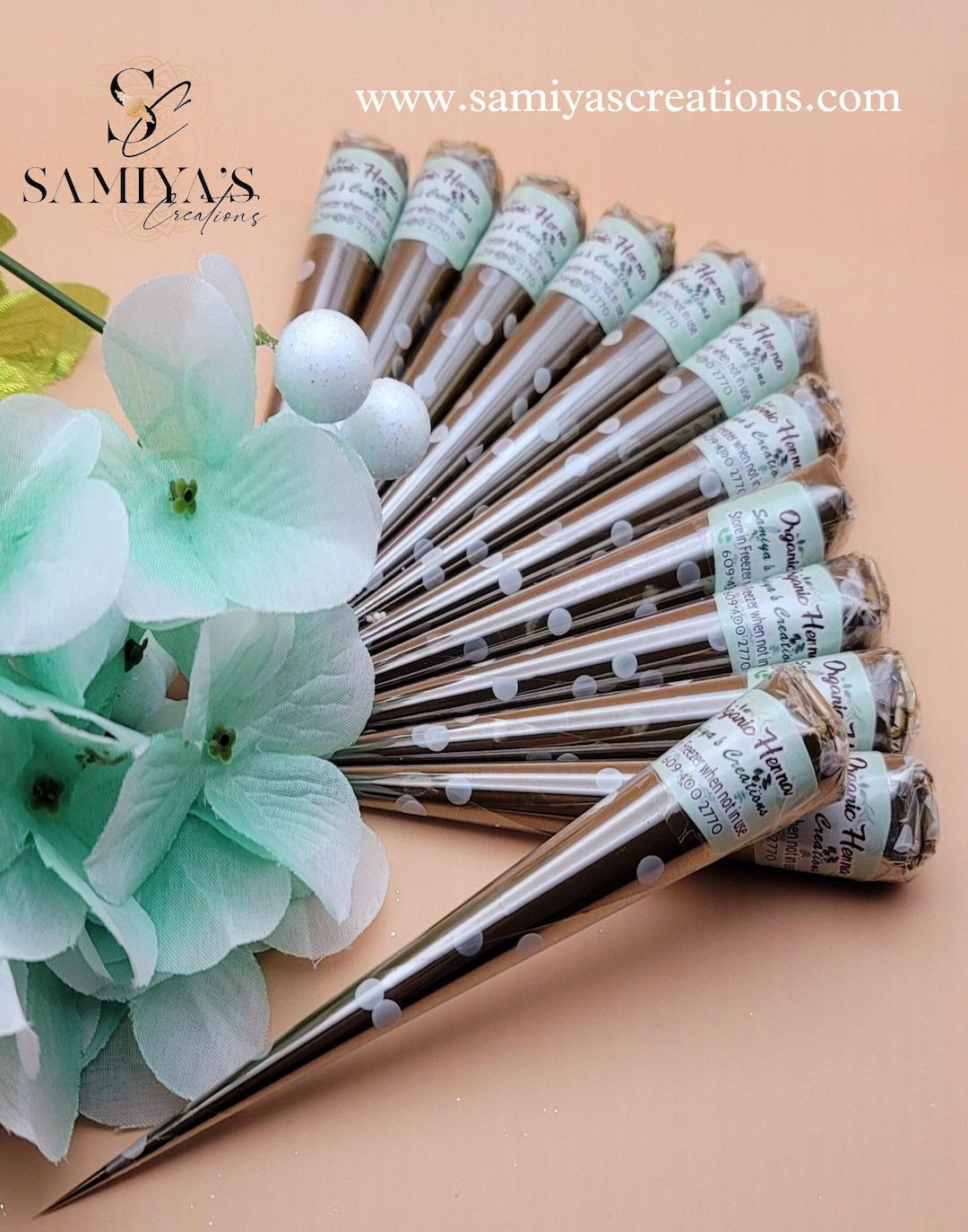 Fresh Organic Henna Cones 5 Cone 20g Each Cone With 0.45mm Pin - Etsy