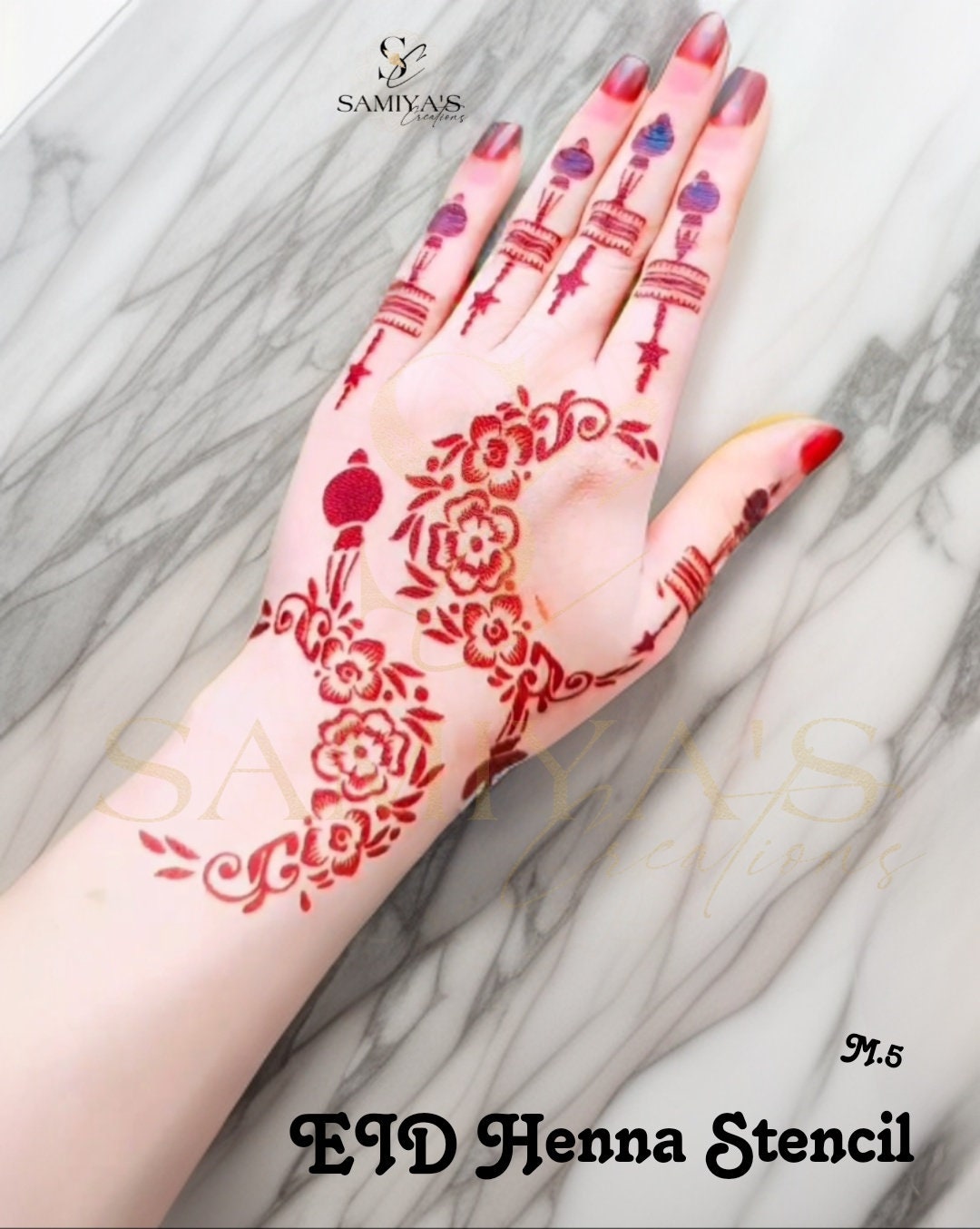 EID Henna Stencil - Etsy