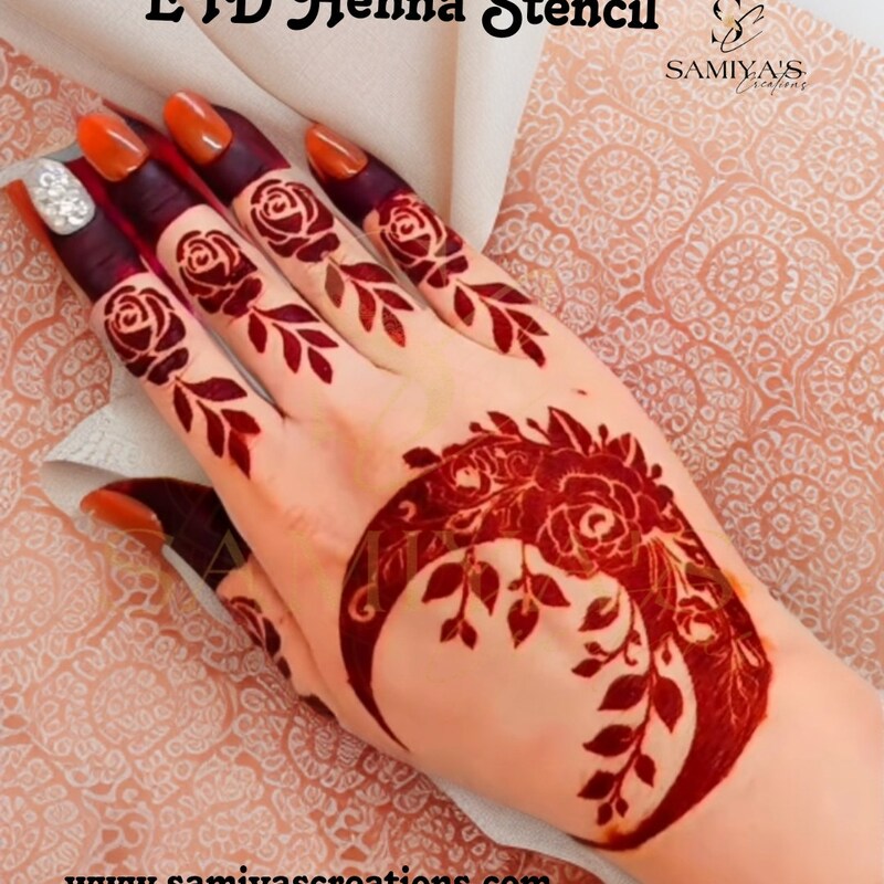 Henna Stencil - Etsy