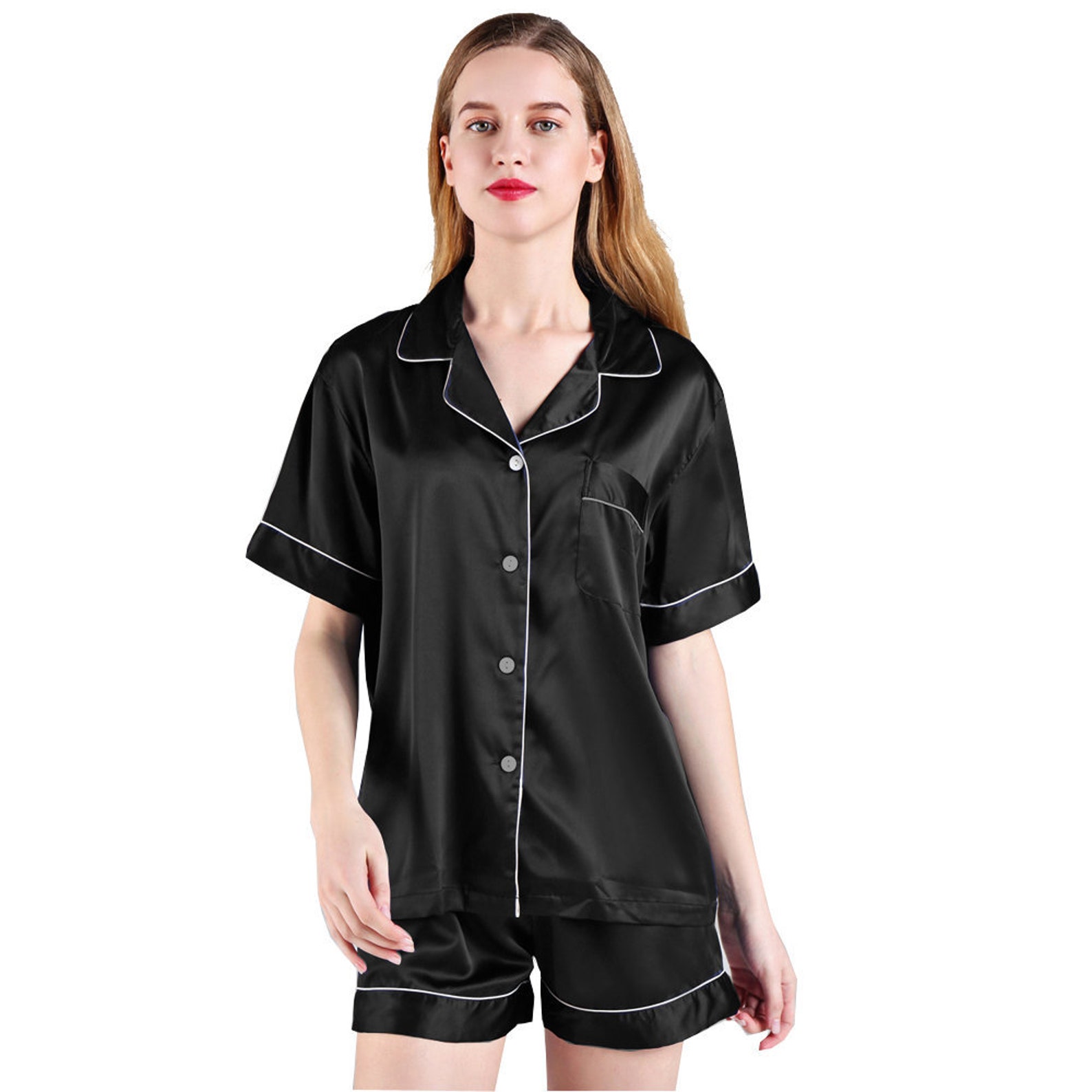 Ropa Para Niña De 10 A 12 Años Pijamas De Satén Estilo Abrigo Para ...