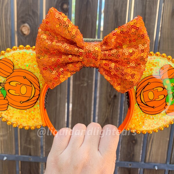 Pumpkin Light up Mickey Mouse - Etsy