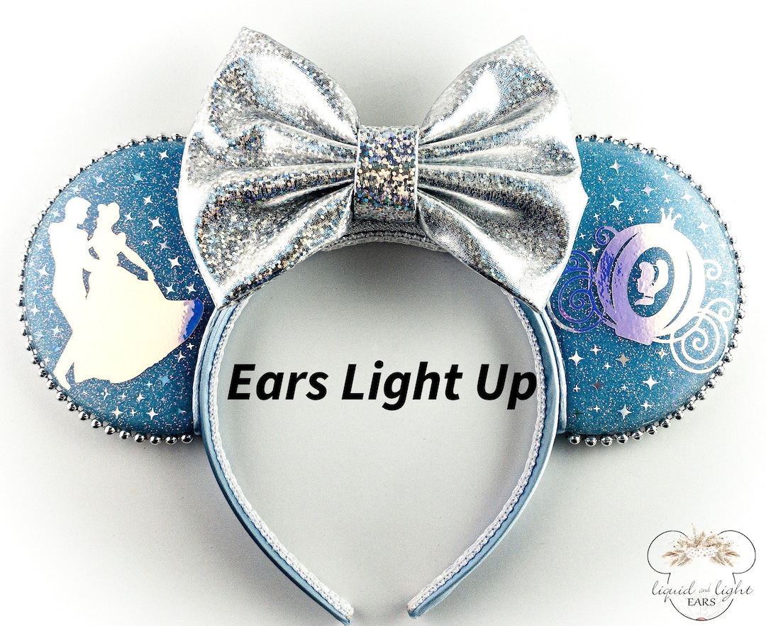 Light up Princess Inspired Mouse Ears, Light up Princess Ears Headband ...