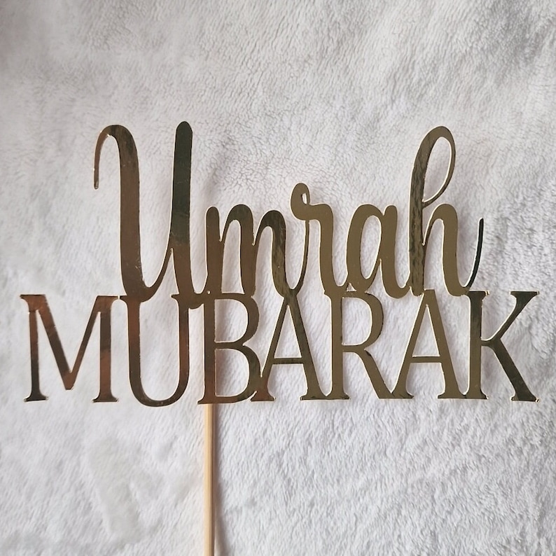 Umrah Mubarak Cake Topper/charm Decoration - Etsy
