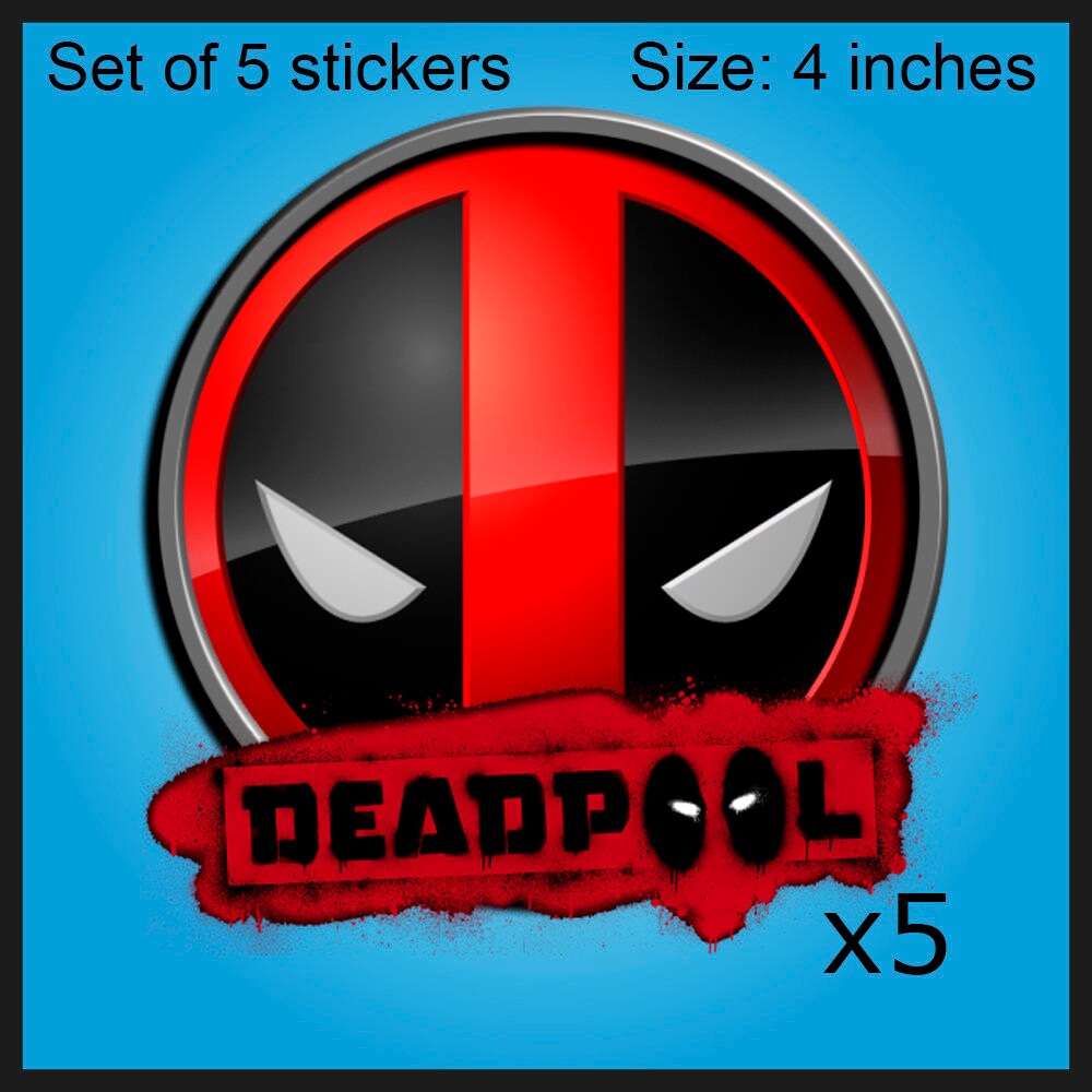 Deadpool Logo Vinyl Car Sticker Full Color Graphics Bumper | Etsy