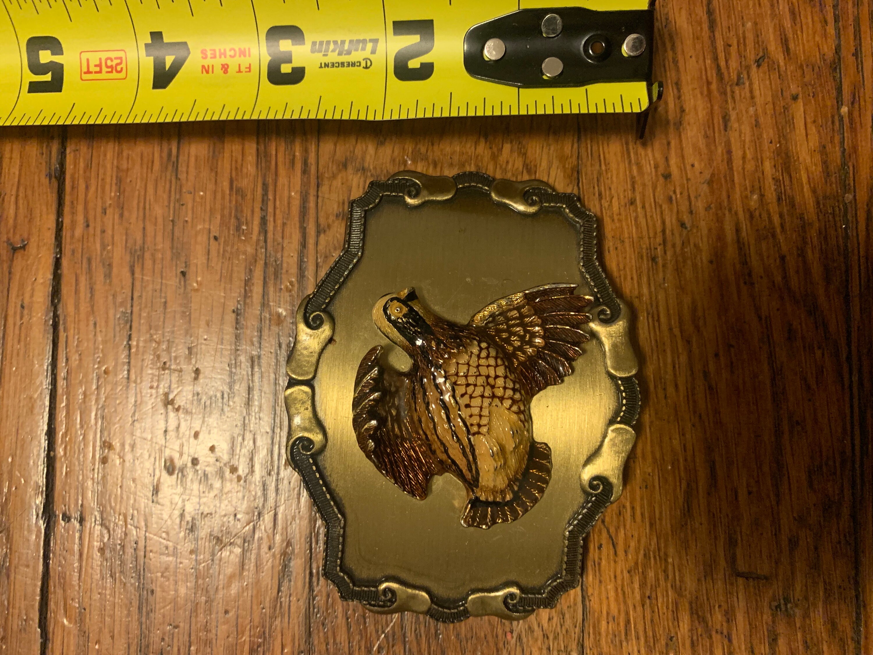 Vintage the Quail 1977 Raintree Buckle Company Pheasant Outdoorsman ...