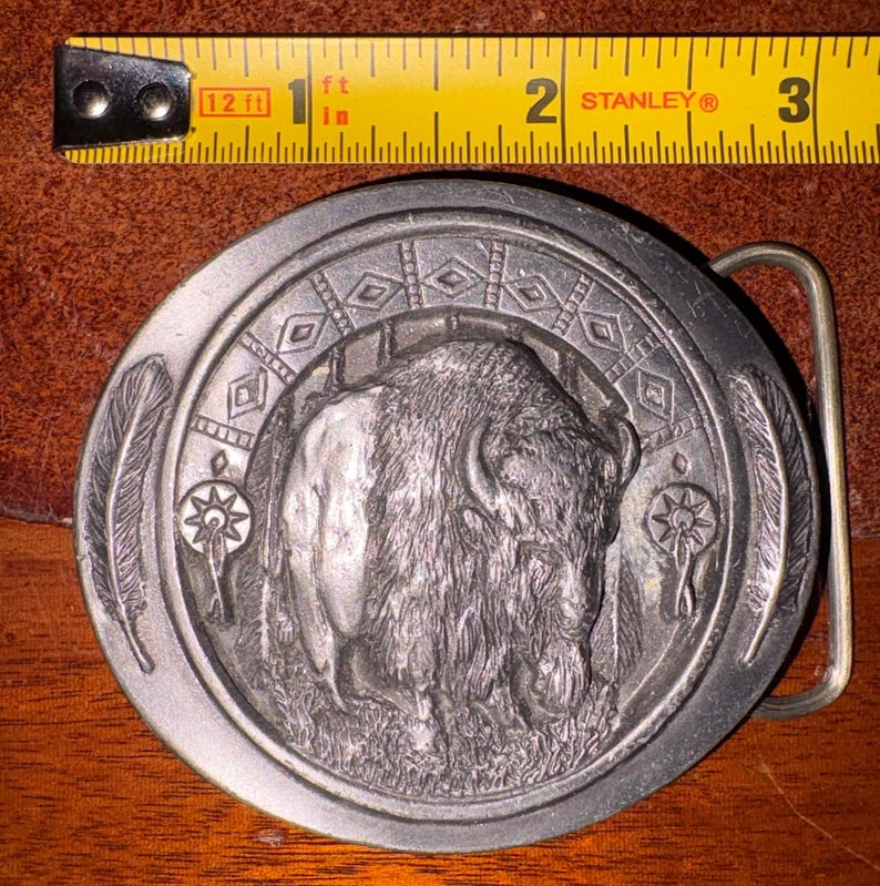 Vintage Buffalo Belt Buckle Buckles of America Western Heritage ...