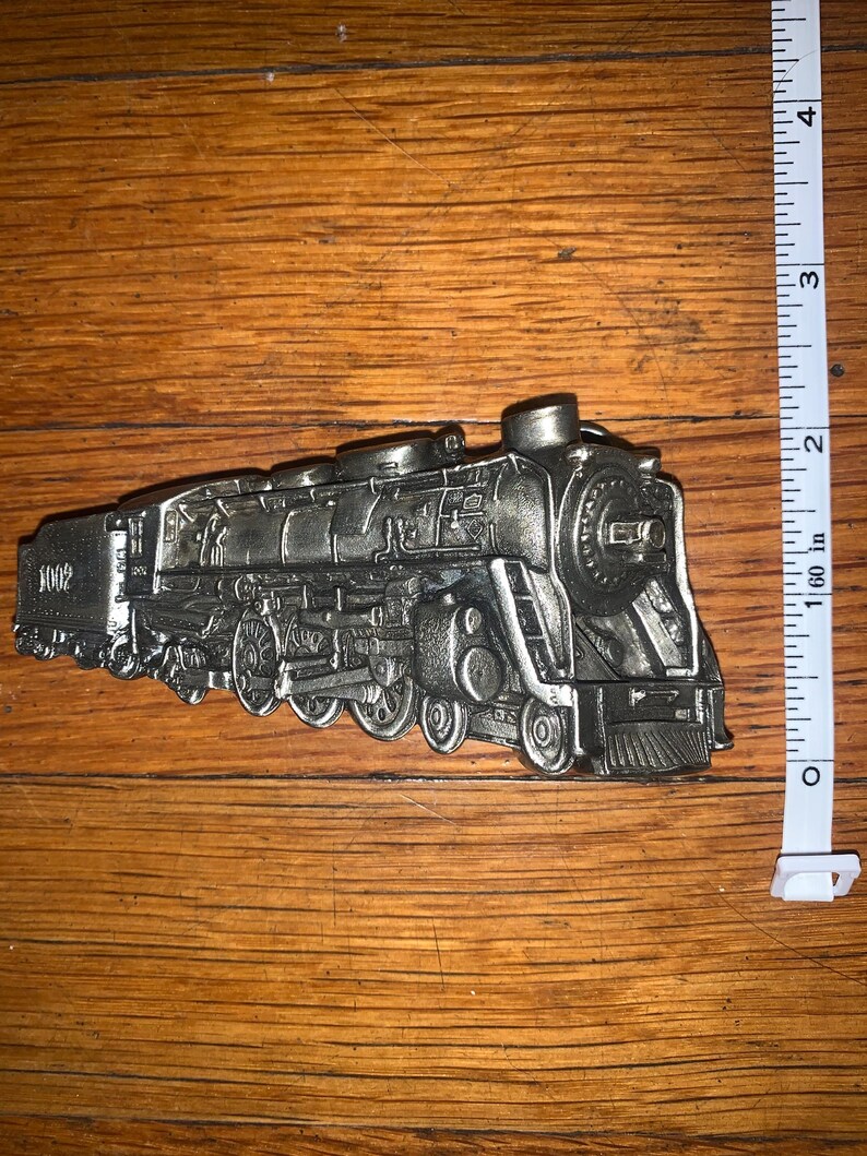 Vintage the Locomotive 1978 Bergamont Brass Works Train Enthusiasts Heavy Brass Belt Buckle Rare ...