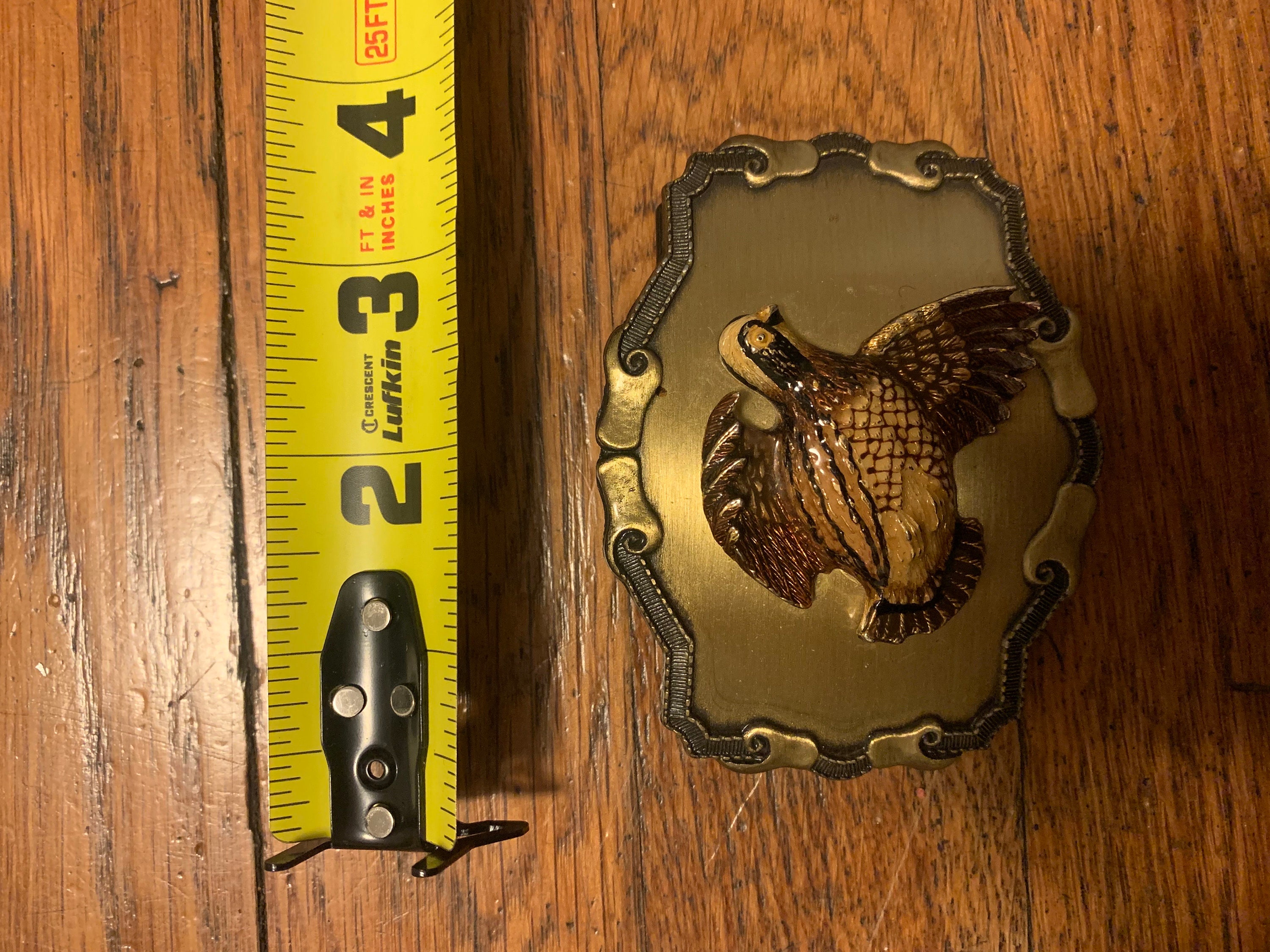 Vintage the Quail 1977 Raintree Buckle Company Pheasant Outdoorsman ...