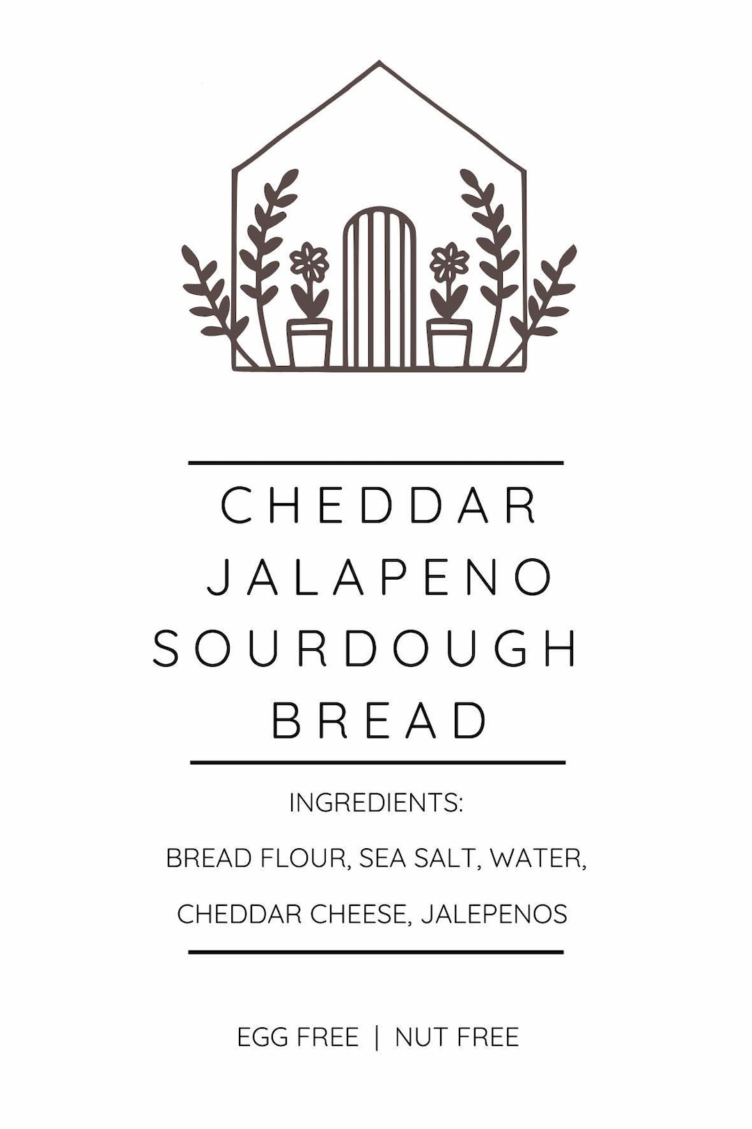 Cheddar Jalapeno Sourdough Bread Label - Etsy