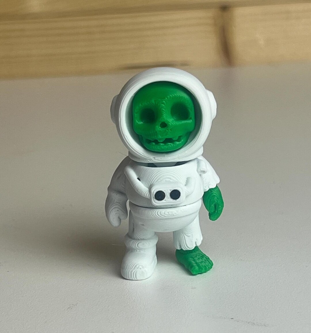 Fidget Toy White Spaceman, Cute Articulated Moving Zombie, Plastic ...