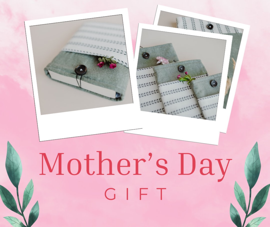 Mother's Day Gift Book Sleeve With Pocket Book Protector Mom Book Gift ...