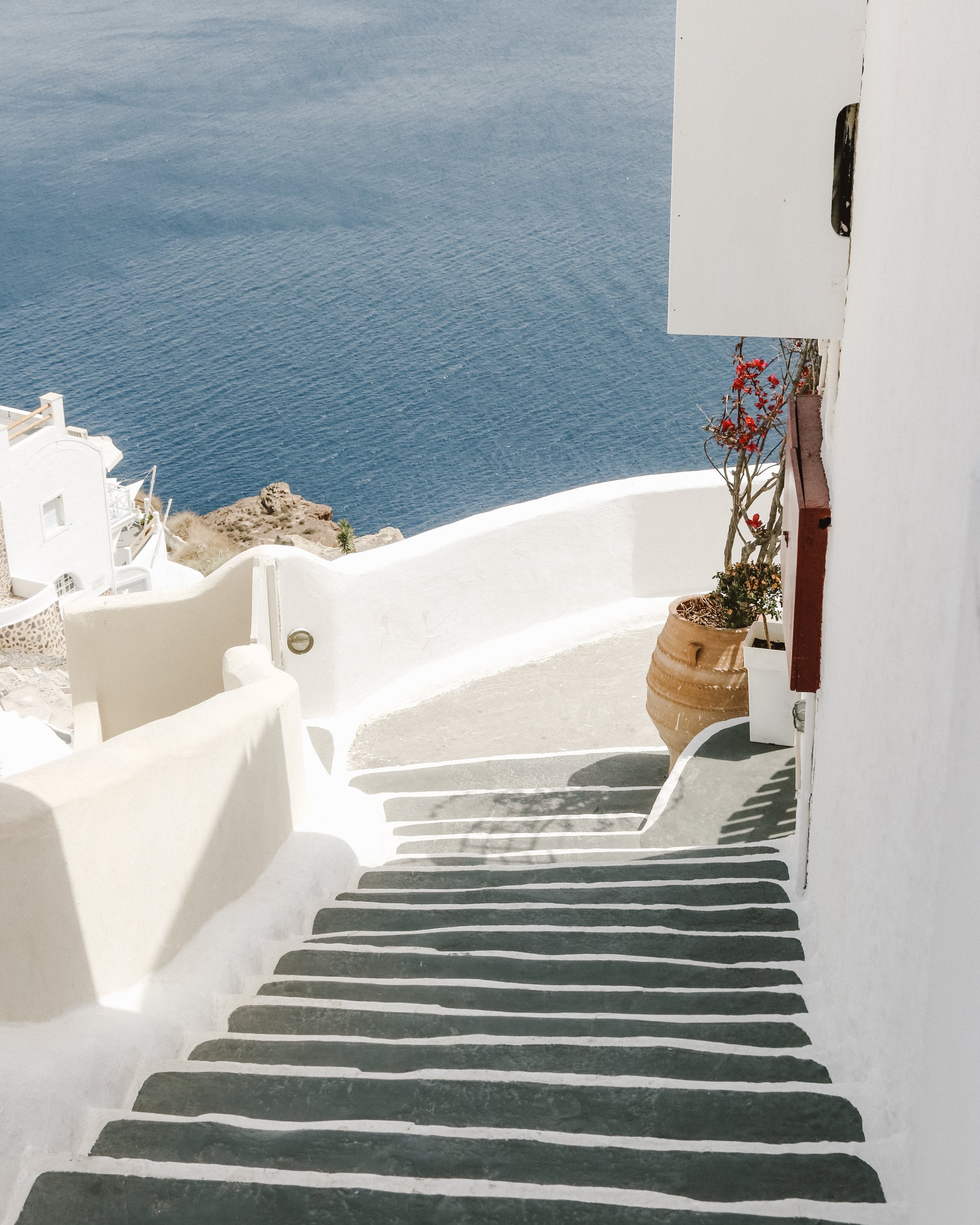Greece Print Santorini Wall Art Pastel Wall Art Europe Travel Print ...