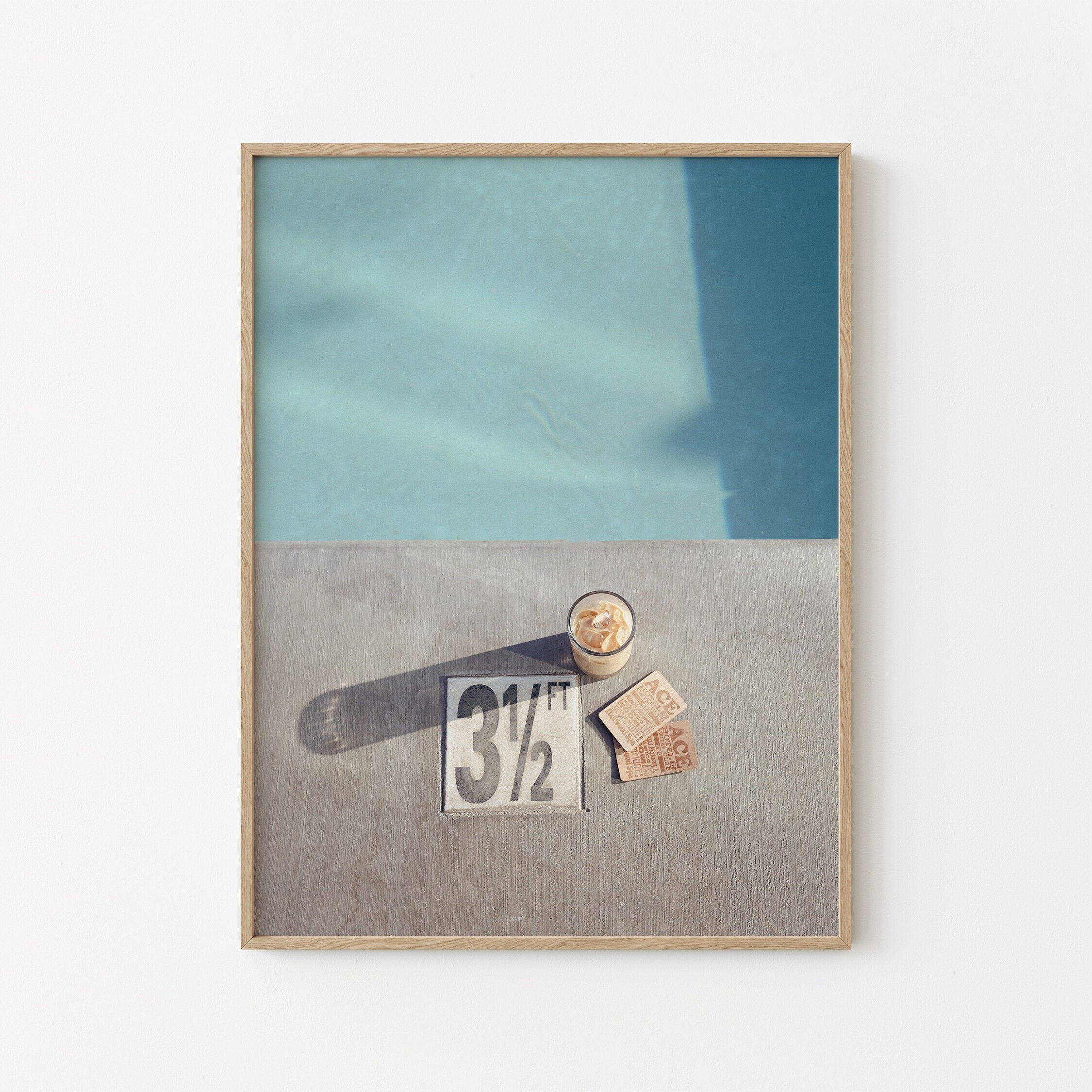 Swimming Pool Print | California Style | Desert Boho Decor | Palm ...