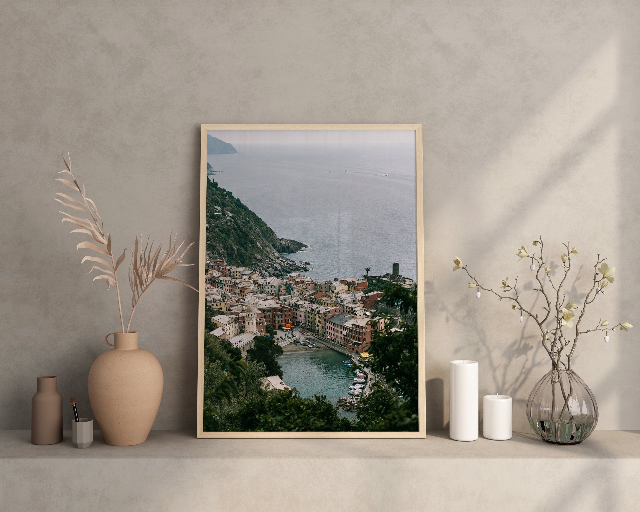 Cinque Terre Print | Downloadable Print | Vernazza Print | Italy Poster | Mediterranean Art ...
